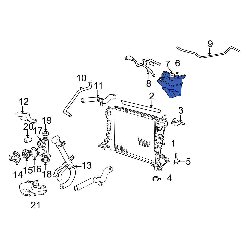 Ford OE 5W4Z8A080AA - Engine Coolant Reservoir