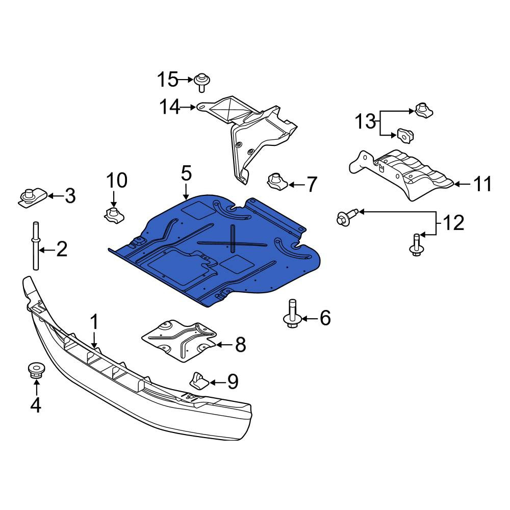 Ford OE BL3Z5D032A - Front Powertrain Skid Plate