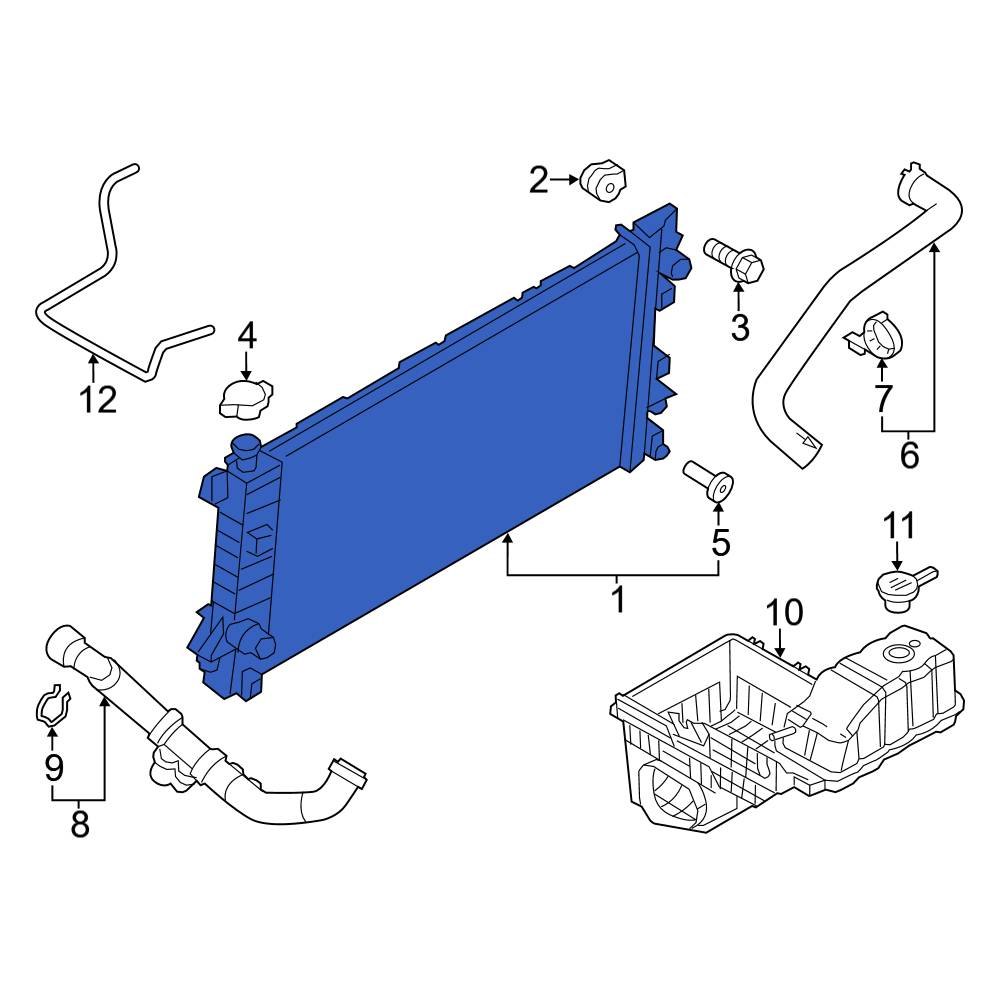 Ford OE CL3Z8005C - Radiator