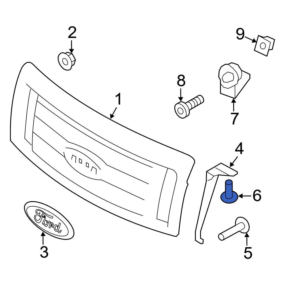 Ford OE W709027S439 - Grille Screw