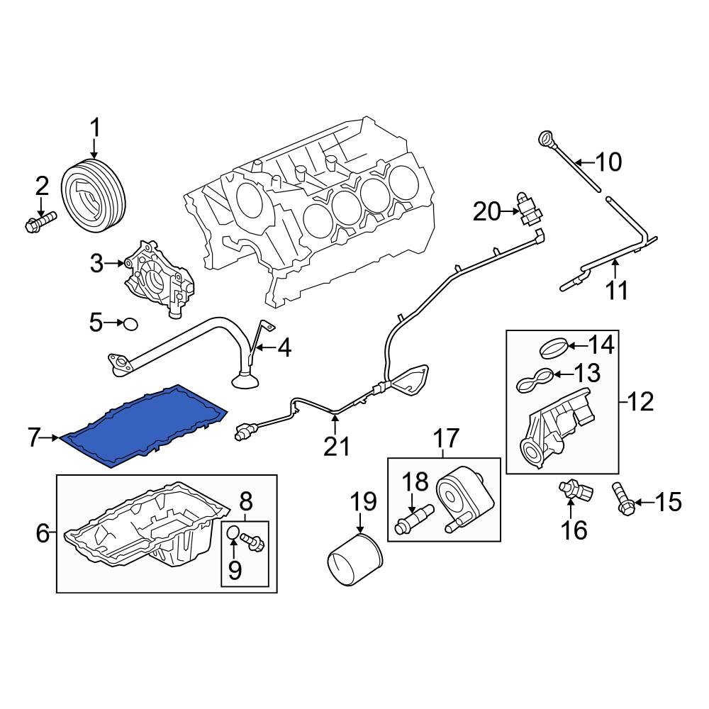 Ford OE AL3Z6710A - Engine Oil Pan Gasket