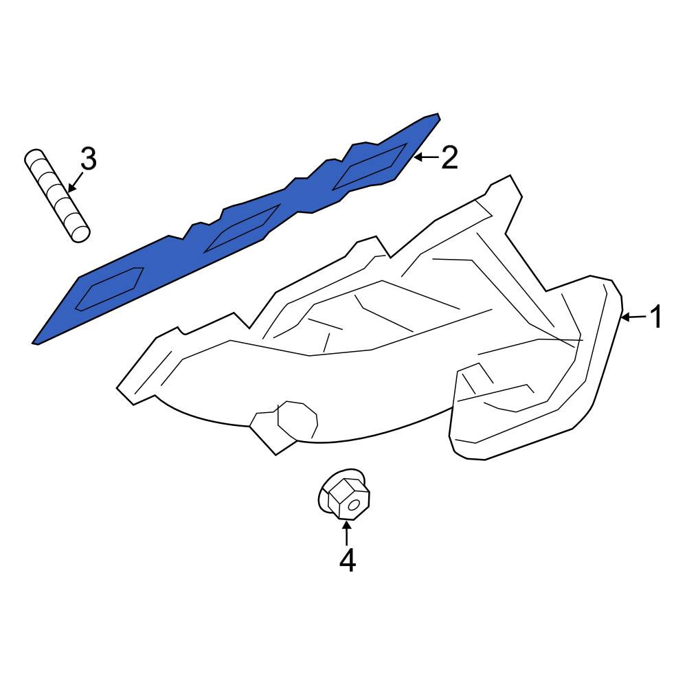 Ford OE BL3Z9448C - Right Exhaust Manifold Gasket