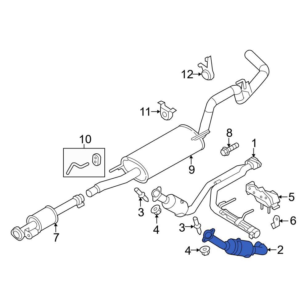 Ford OE BL3Z5E212A - Left Catalytic Converter