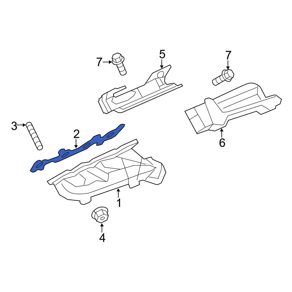 Ford OE FR3Z9448A - Right Exhaust Manifold Gasket