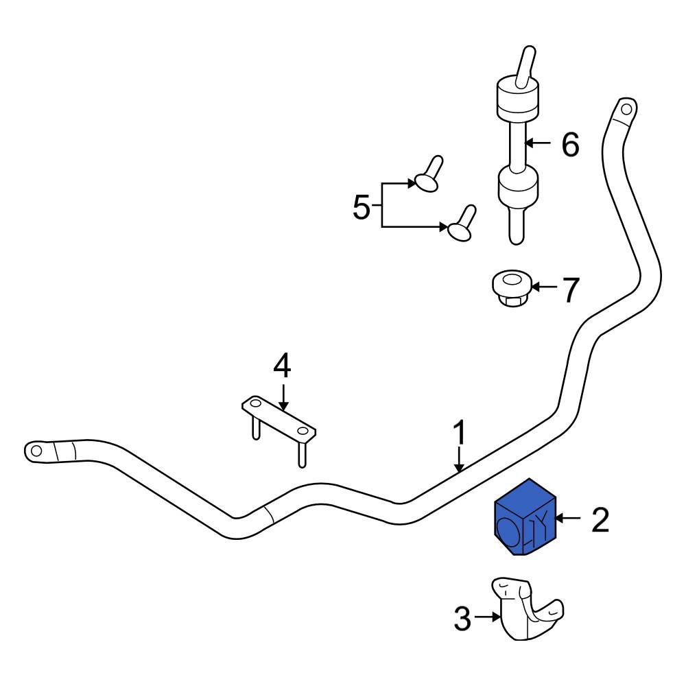 Ford OE 9L3Z5484B - Front Suspension Stabilizer Bar Bushing