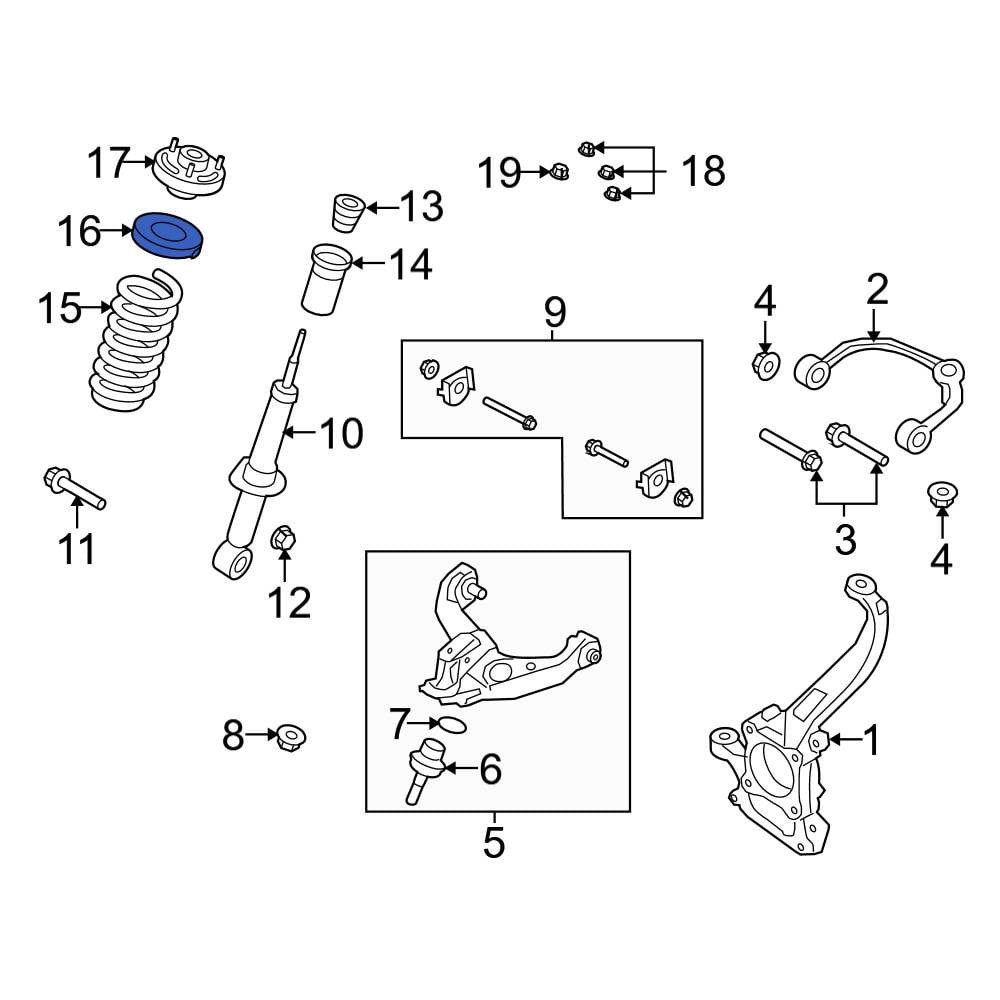 Ford OE 7L1Z5415A - Front Coil Spring Insulator