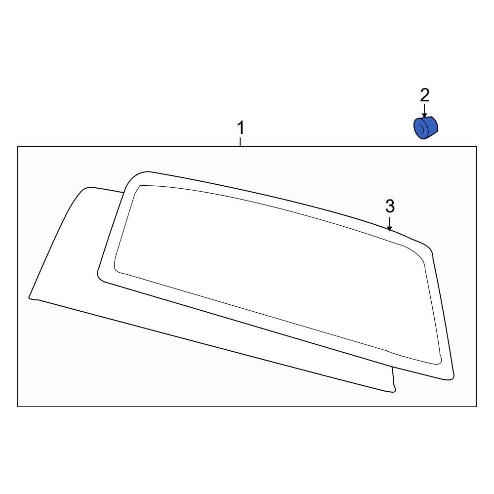 Ford OE N621901S424 - Back Glass Nut