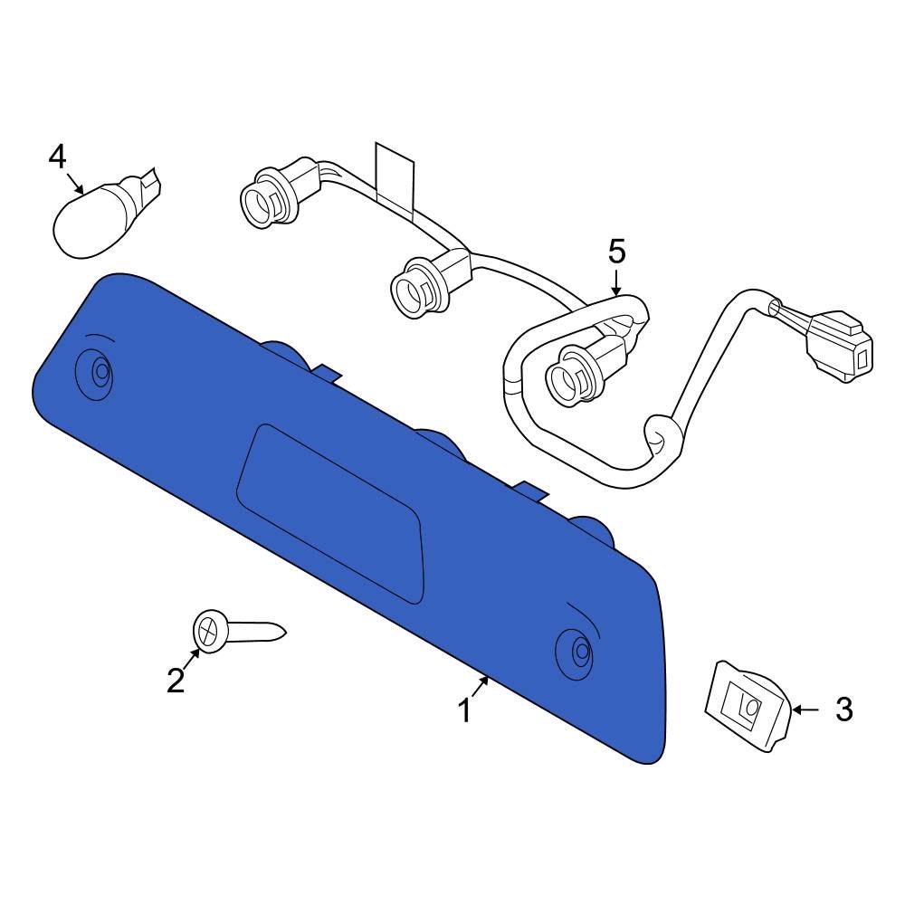 Ford OE AL3Z13A613E - Rear Center High Mount Stop Light