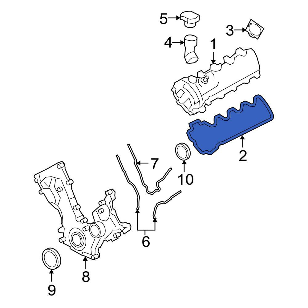 Ford OE 7L1Z6584B - Left Engine Valve Cover Gasket