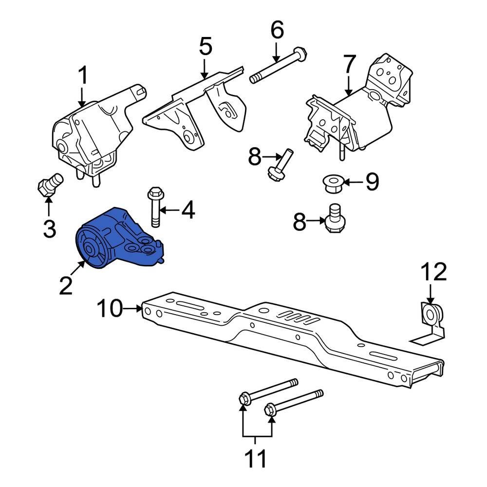 Ford OE 9L3Z6038A - Left Engine Mount