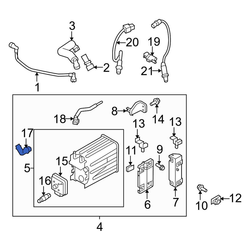 Ford OE 9L3Z9E629A - Evaporative Emissions System Lines