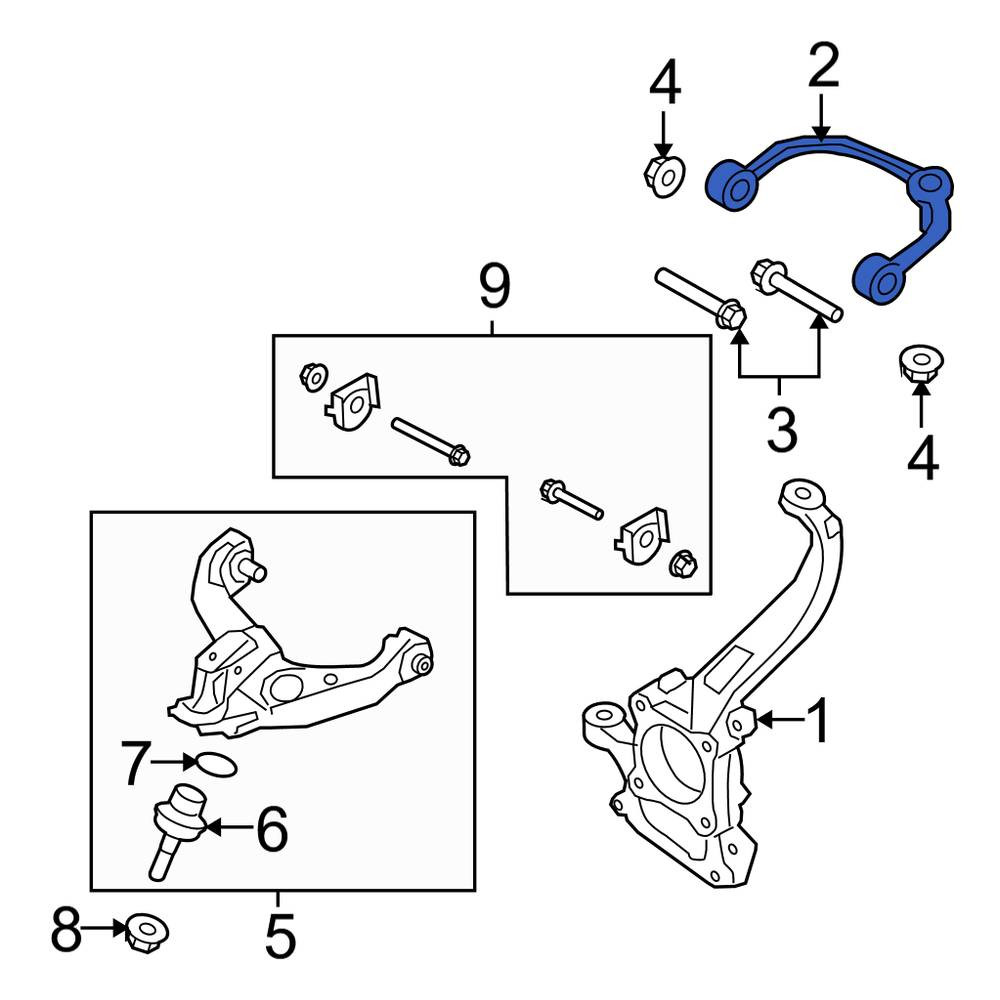 Ford OE AL3Z3084B - Front Right Upper Suspension Control Arm