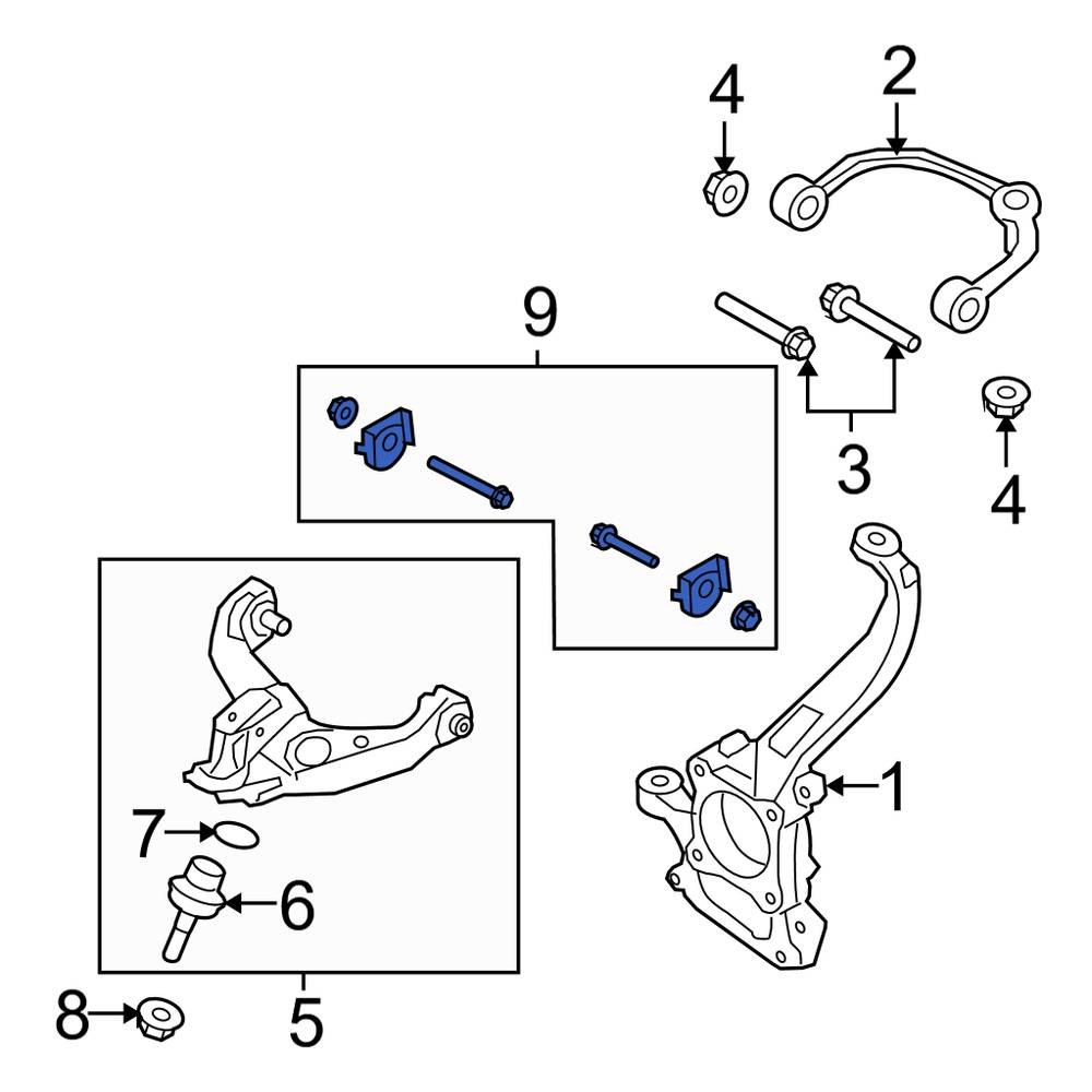 Ford OE 7L1Z3B236AB - Front Alignment Camber Adjusting Eccentric