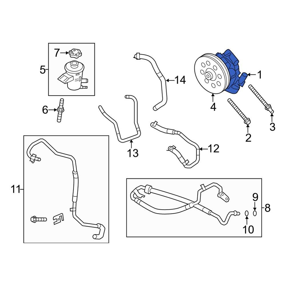 Ford OE BL3Z3A674A - Power Steering Pump