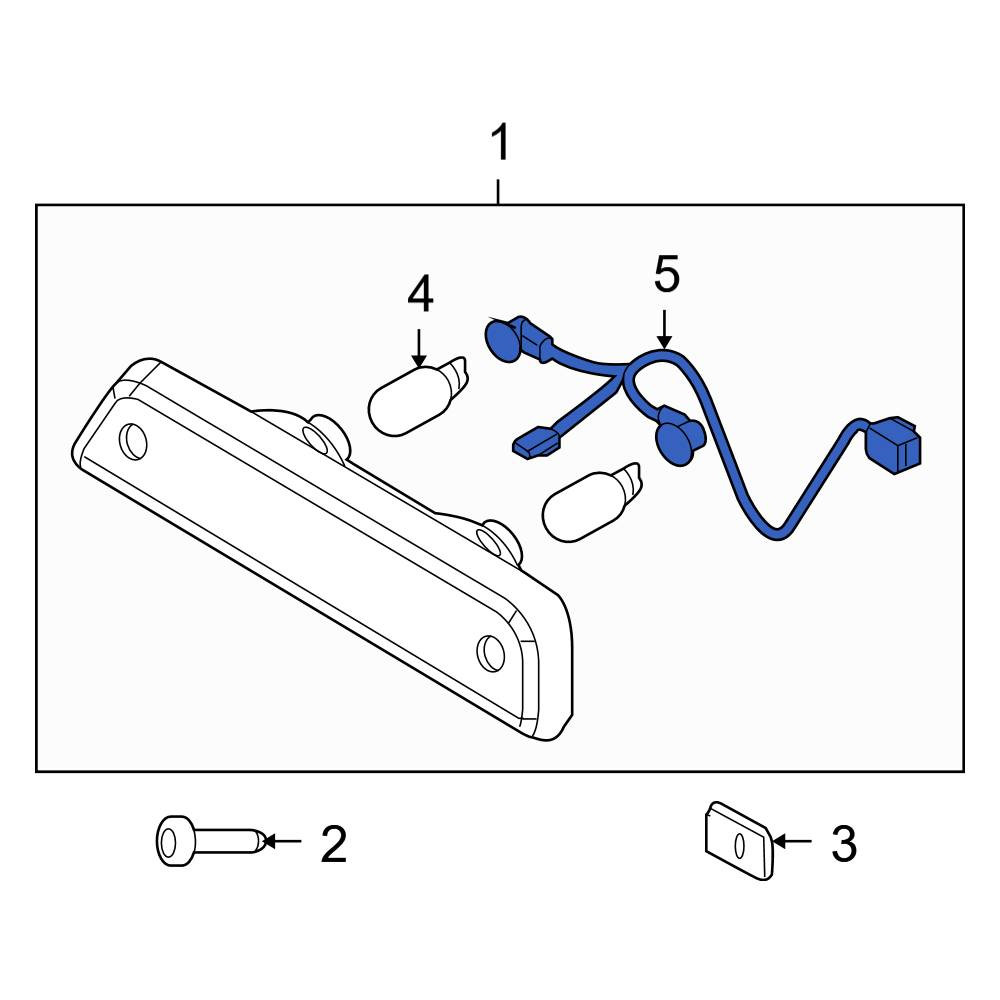 Ford OE AL3Z13A625A - Rear Center High Mount Stop Light Wiring Harness