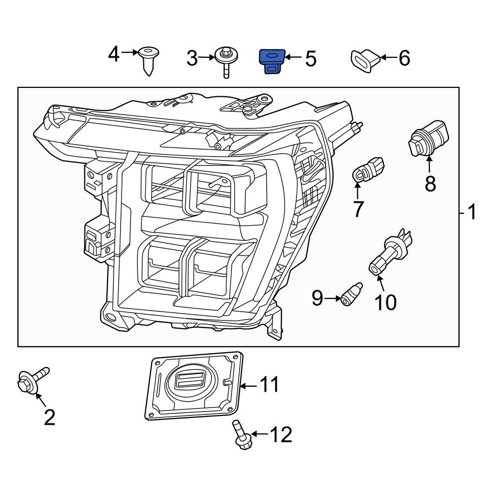 Ford OE W712160S300 - Headlight Mounting Nut