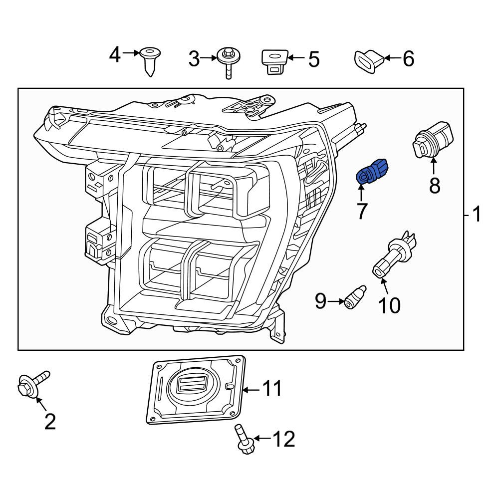 Ford OE MB3Z13466H - Front Turn Signal Light Bulb
