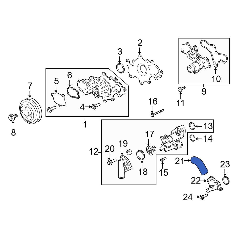 Ford OE HL3Z8260A - Upper Radiator Coolant Hose