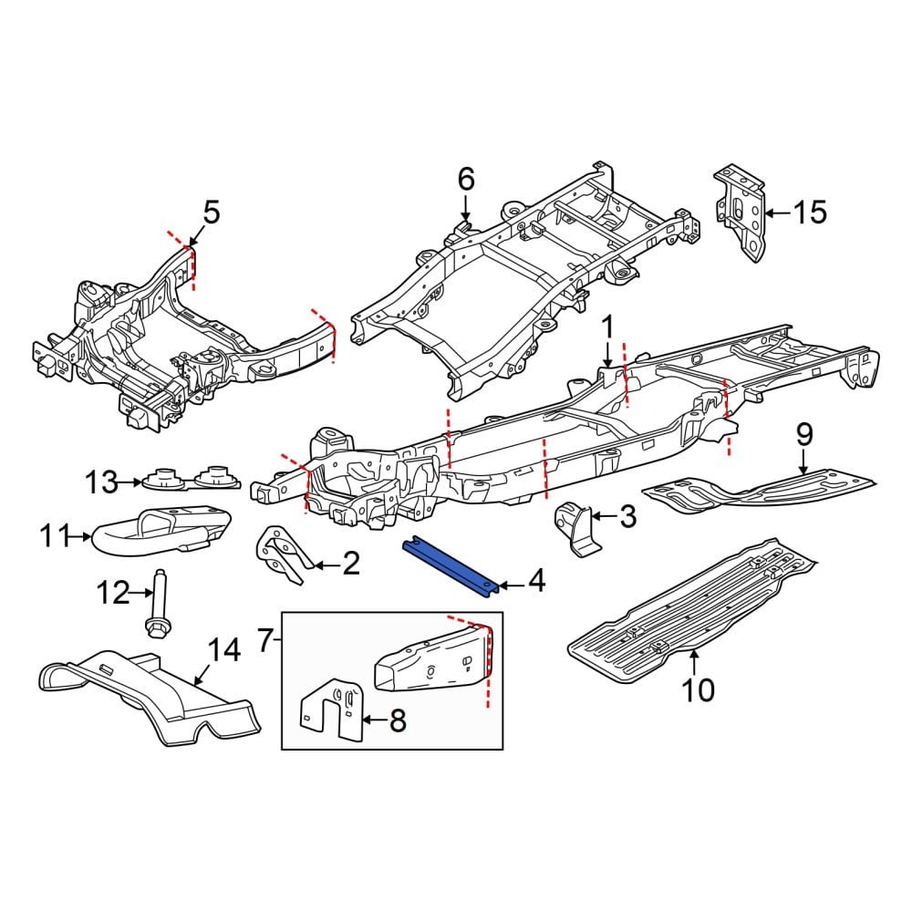 Ford OE FL3Z5L005A - Frame Crossmember