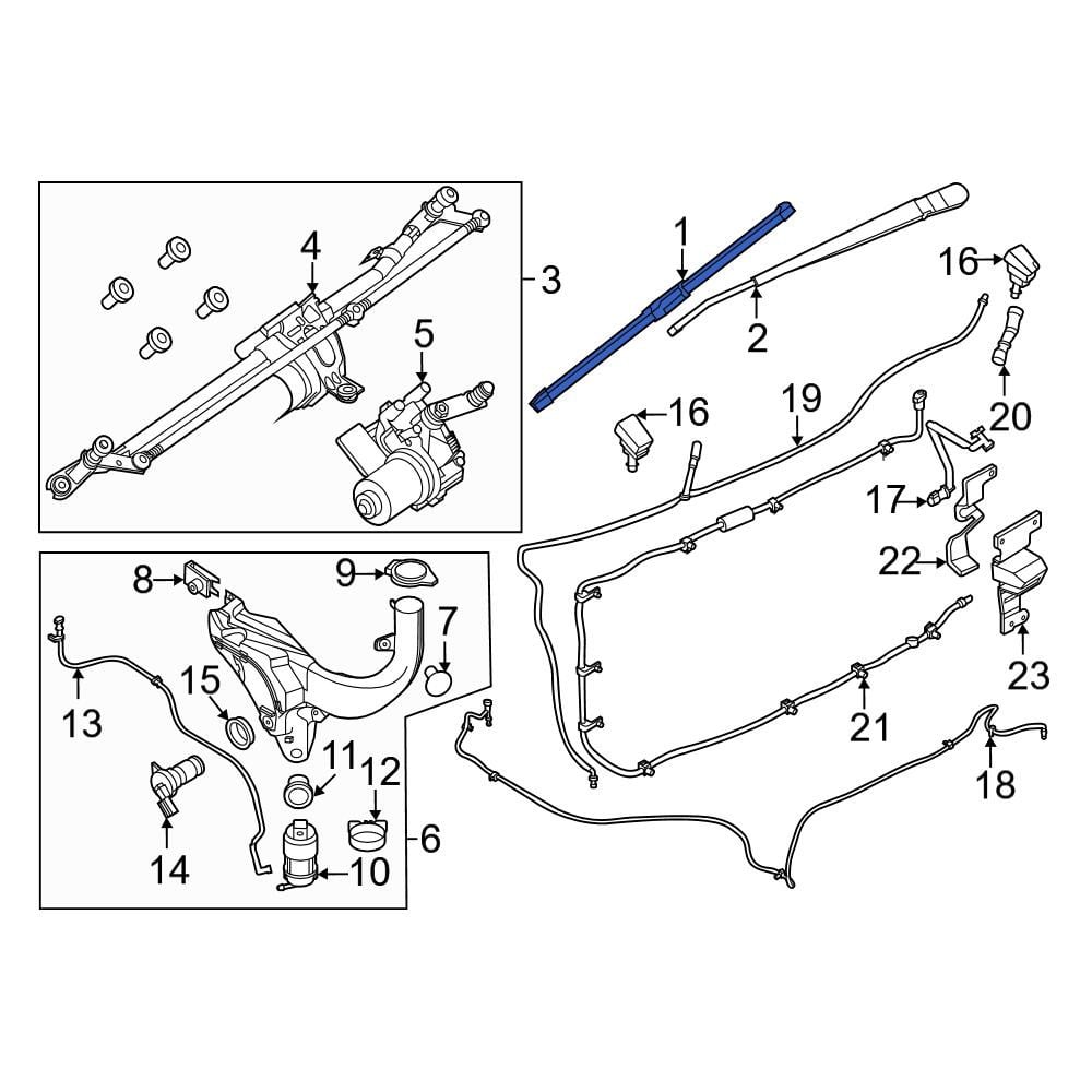 Ford OE ML3Z17528A - Front Wiper Blade
