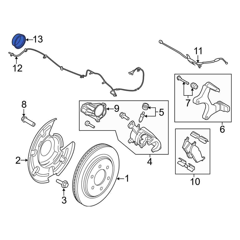 Ford OE 9L3Z2C189A - Rear ABS Wheel Speed Sensor Tone Ring