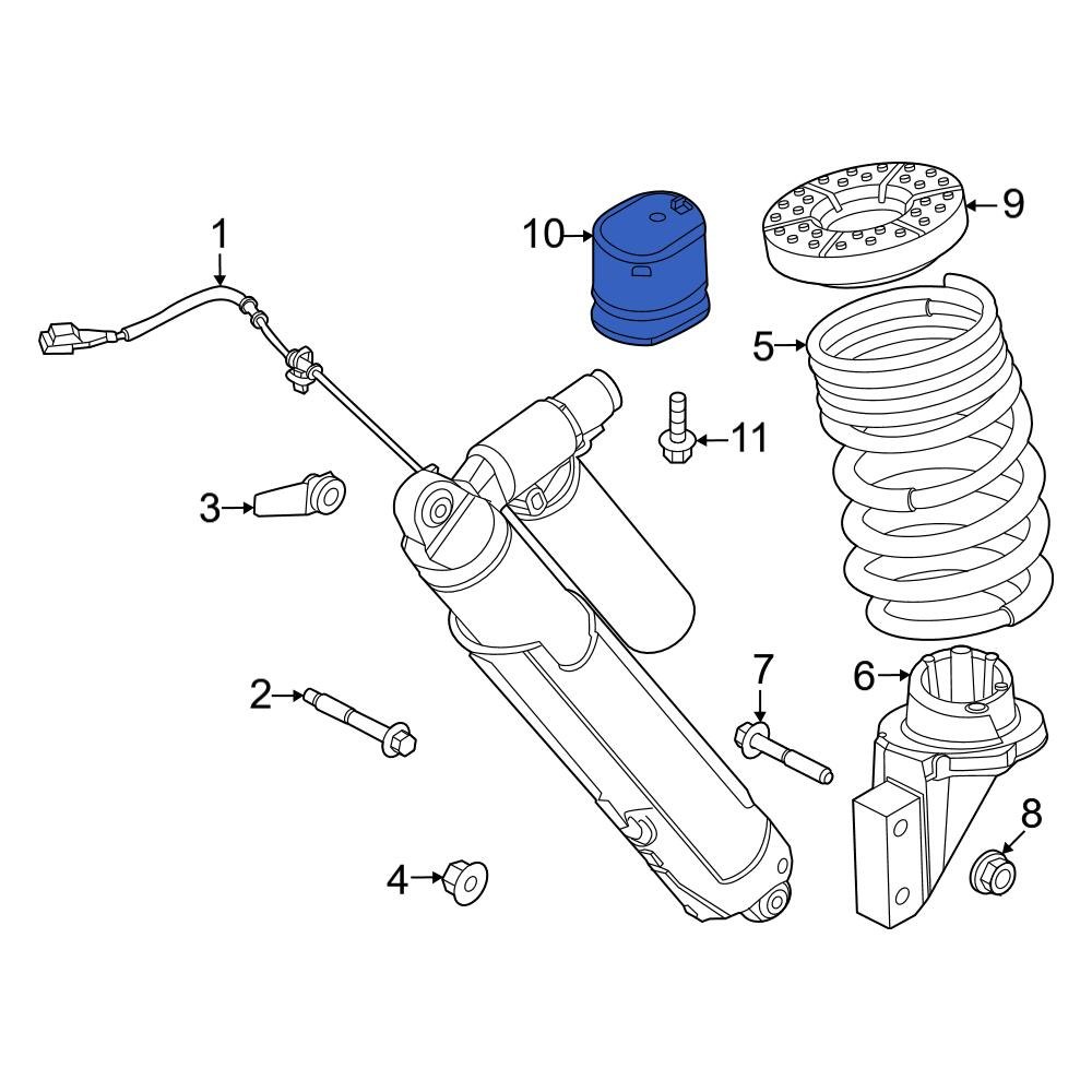 Ford OE ML3Z4730C - Rear Beam Axle Damper