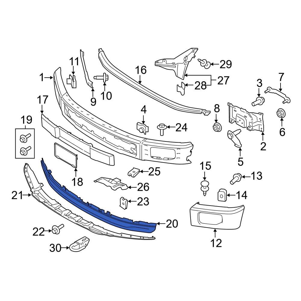 Ford OE FL3Z17626AA - Front Radiator Support Air Deflector