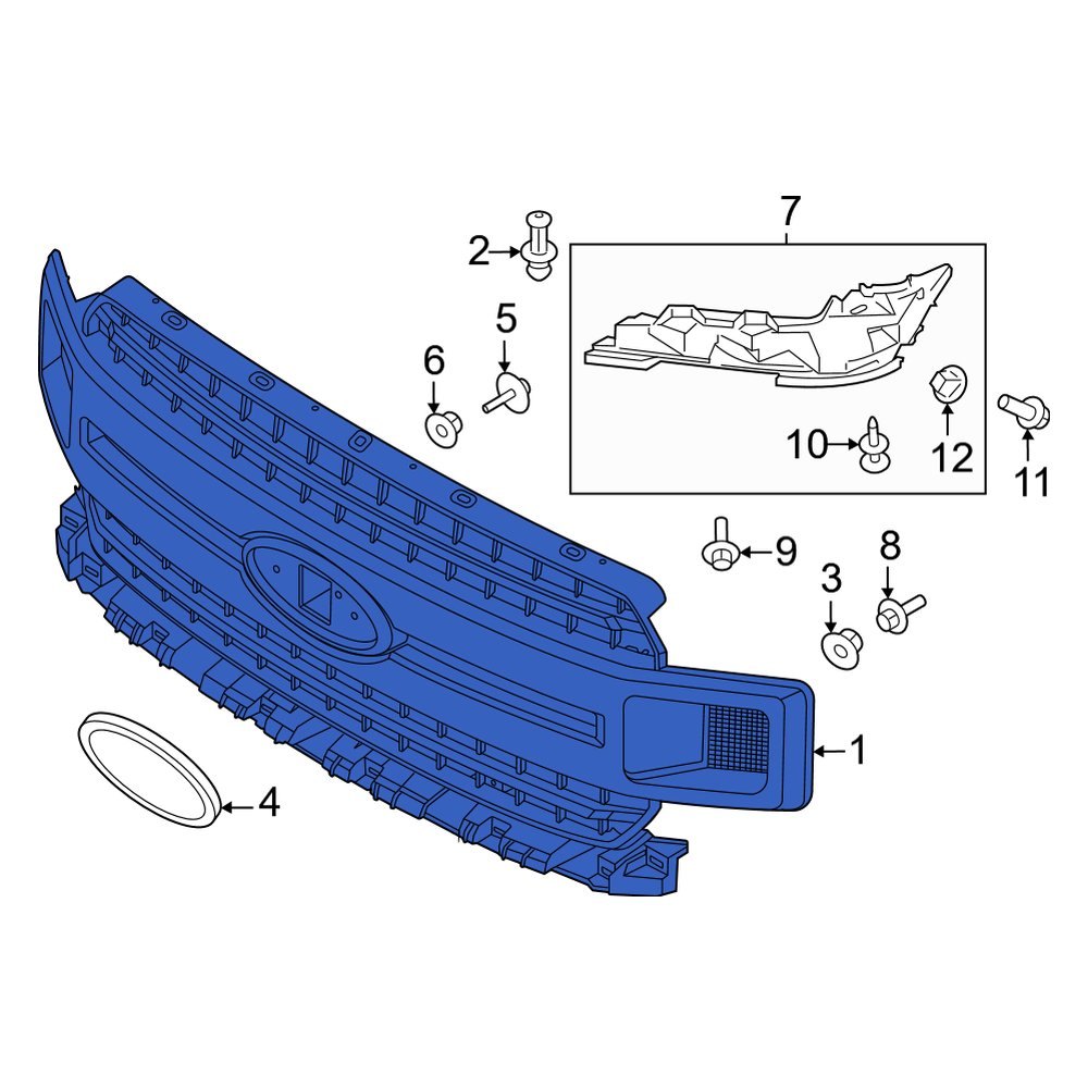 Ford OE JL3Z8200DC - Front Grille