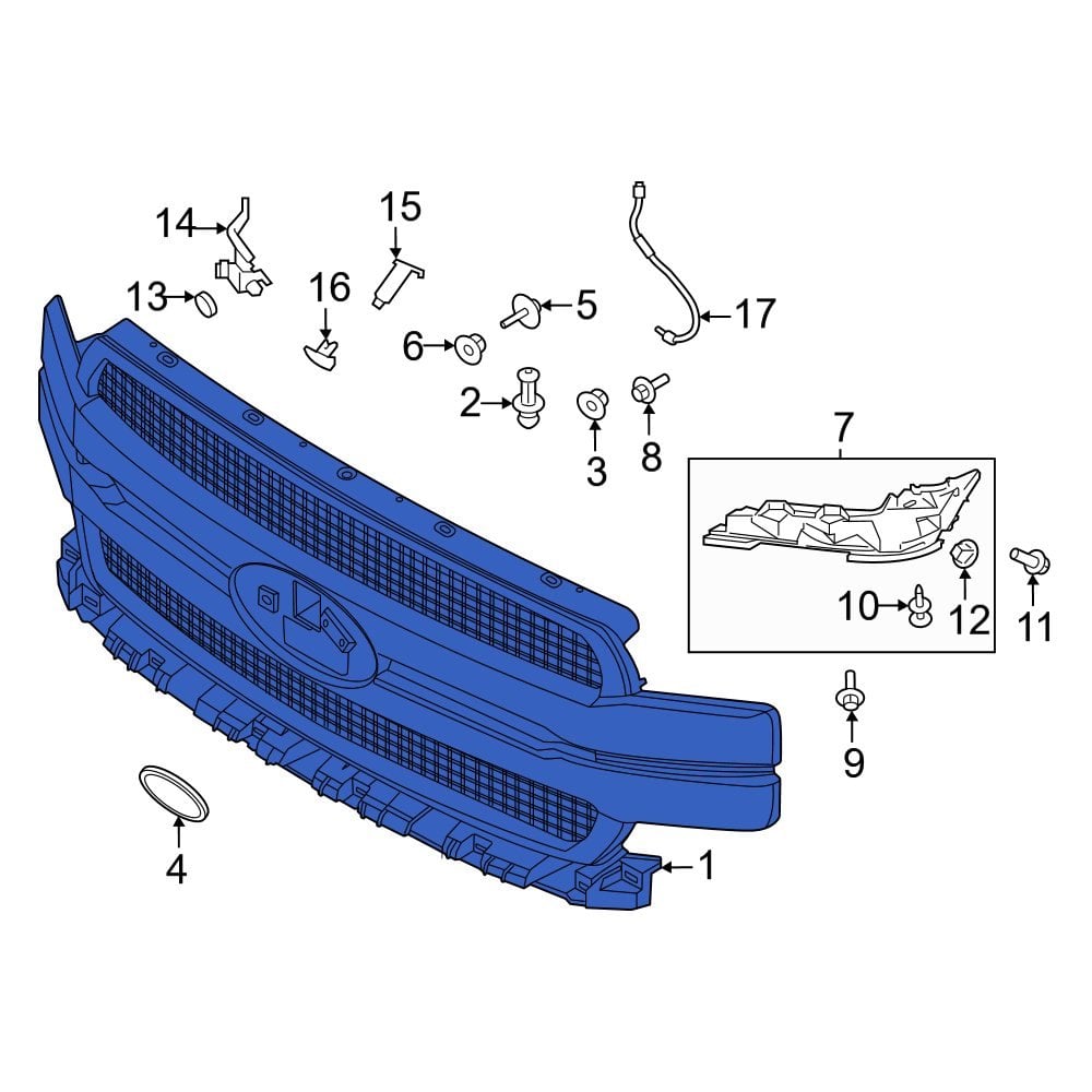 Ford OE JL3Z8200MB - Front Grille
