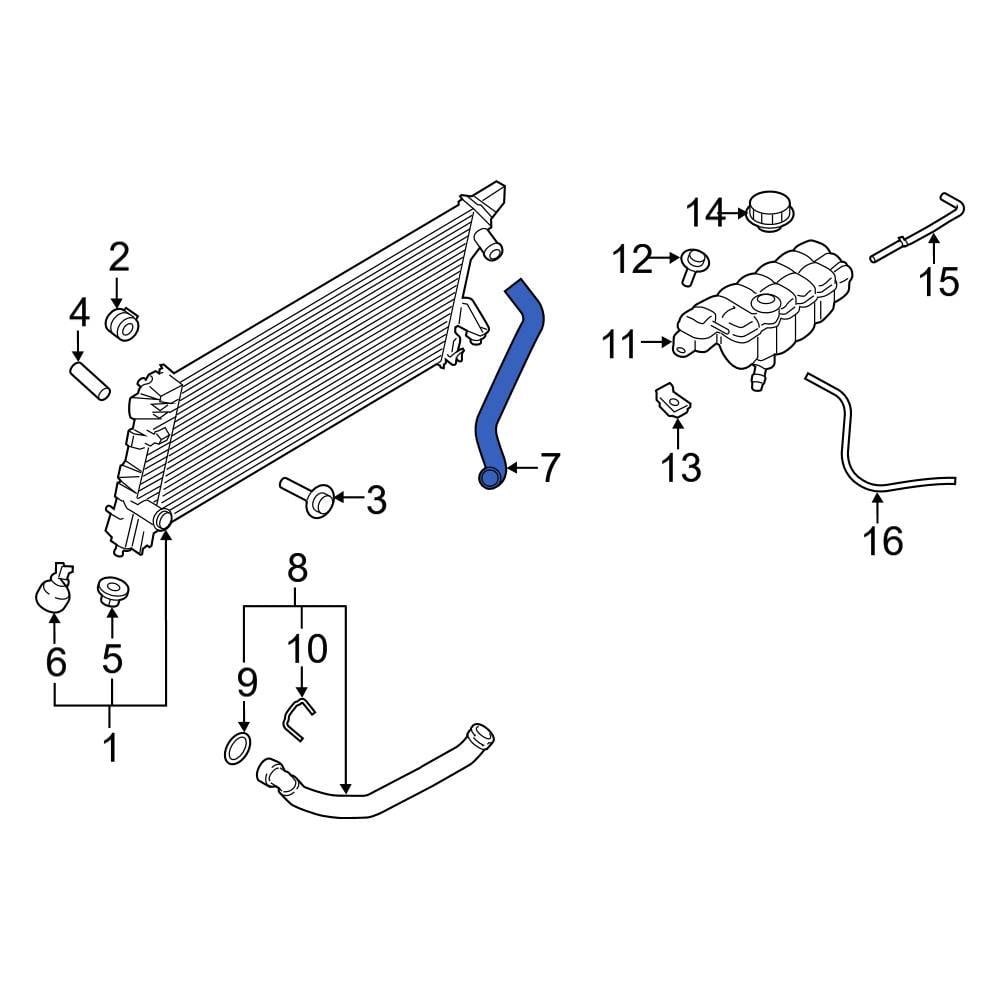 Ford OE FL3Z8260B - Upper Radiator Coolant Hose