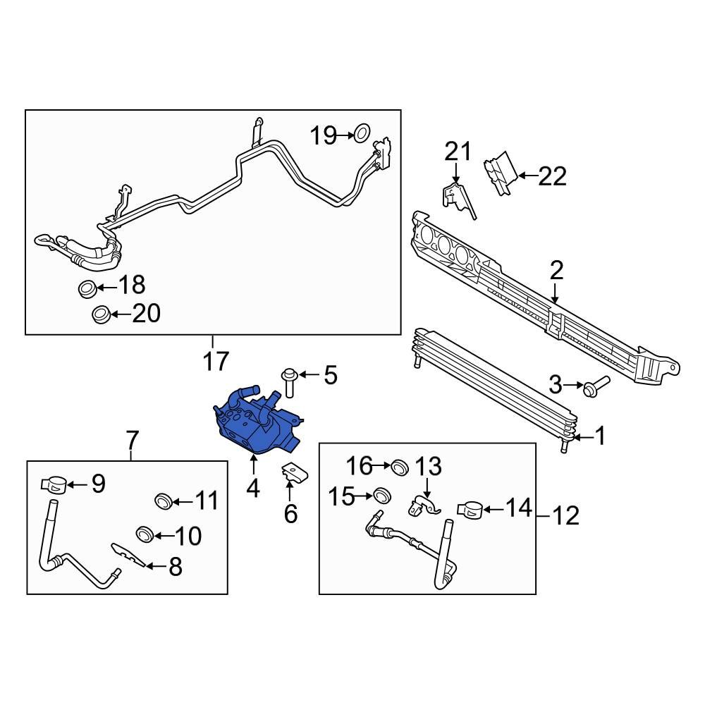 Ford OE FL3Z7A095A - Automatic Transmission Oil Cooler
