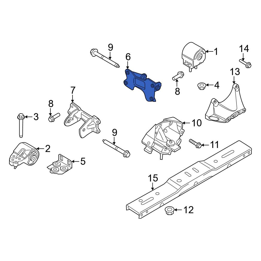 Ford OE JL3Z6030B - Right Engine Mount Bracket