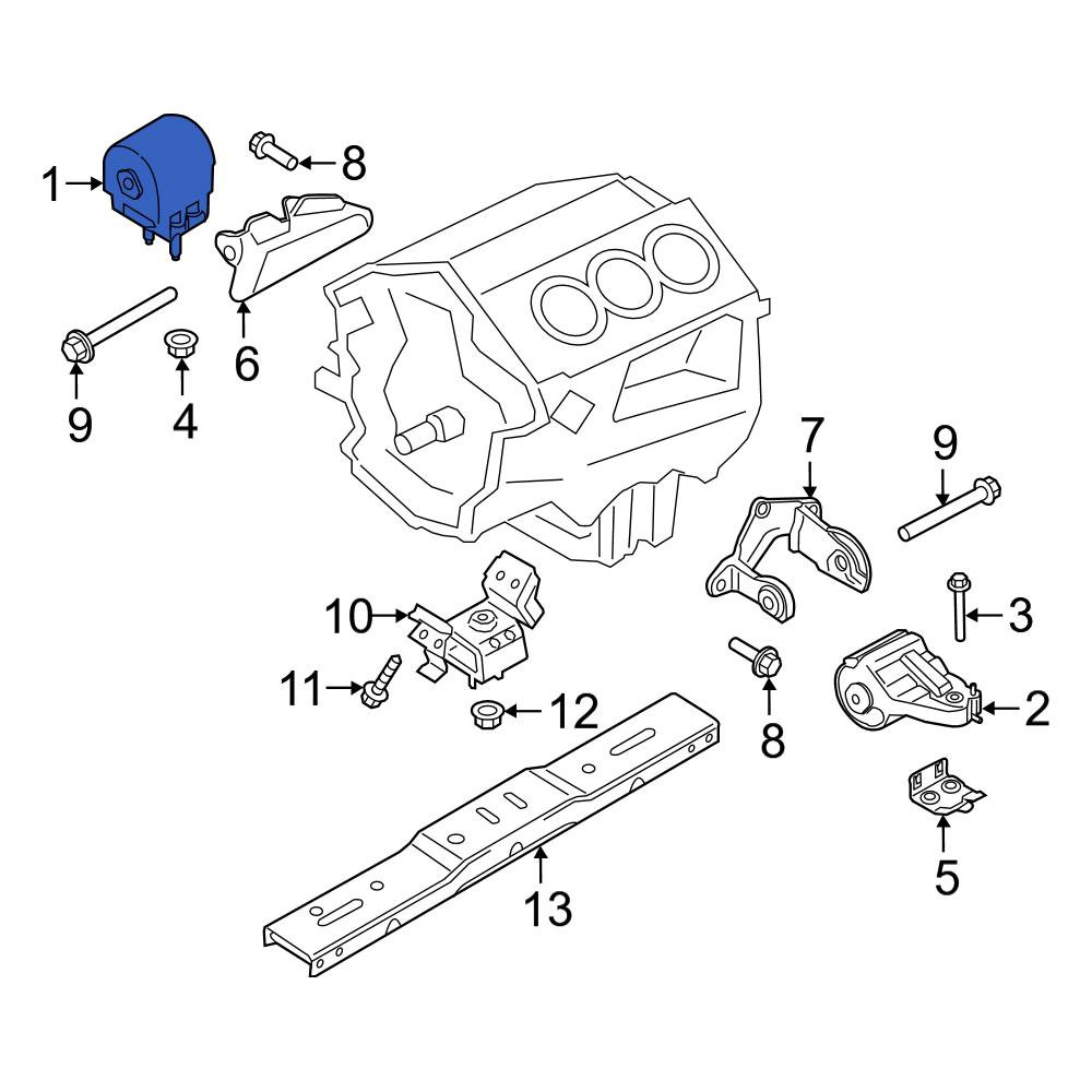 Ford OE HL3Z6038G - Right Engine Mount