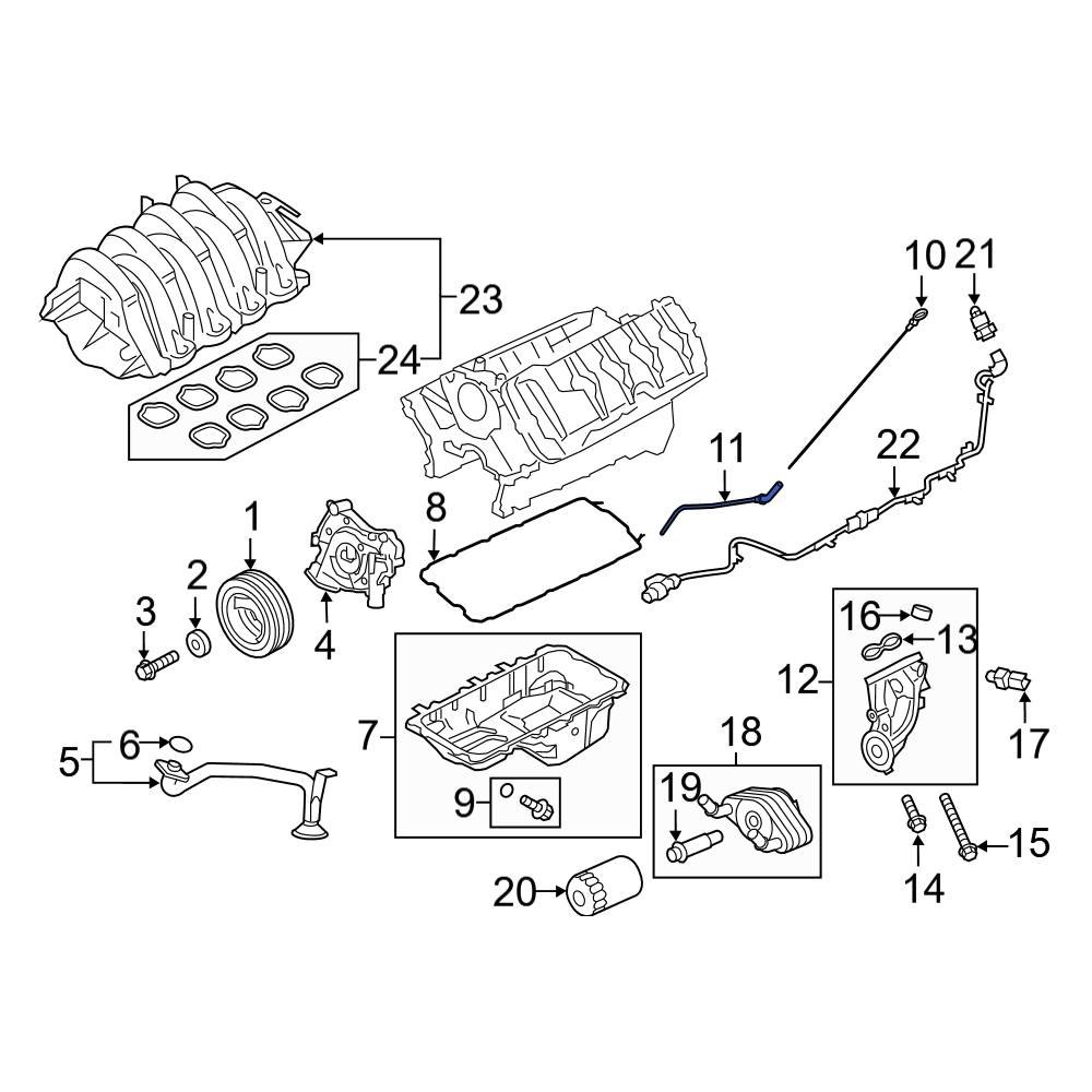 Ford OE FL3Z6754C - Engine Oil Dipstick Tube