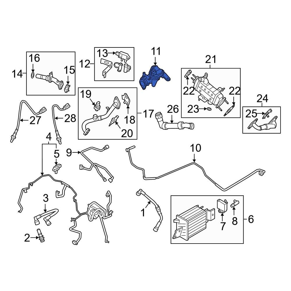 Ford OE JL3Z9D475A - Exhaust Gas Recirculation (EGR) Valve