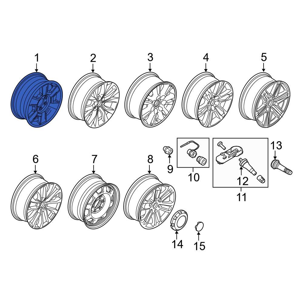 Ford OE FL3Z1007E - Wheel