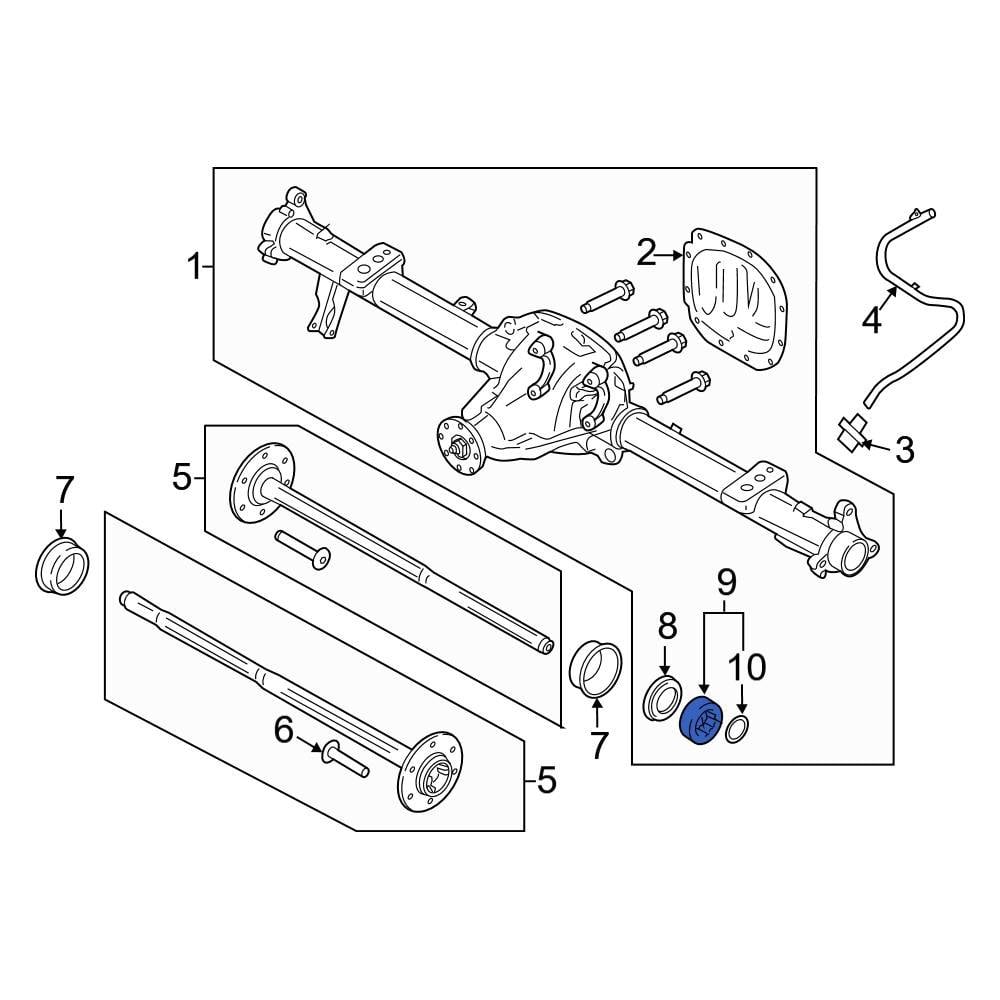 Ford OE 5L3Z1225AA - Rear Drive Axle Shaft Bearing
