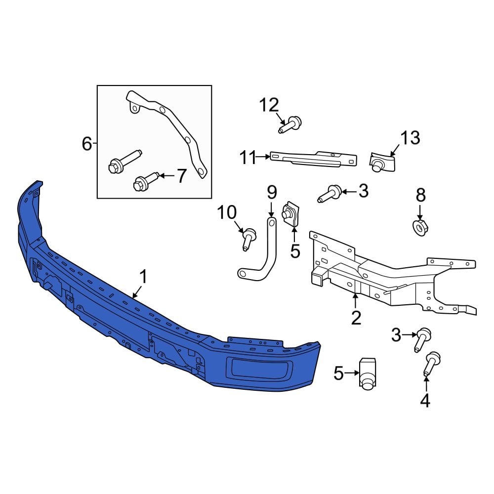 Ford OE RL3Z17757DA - Front Bumper Face Bar