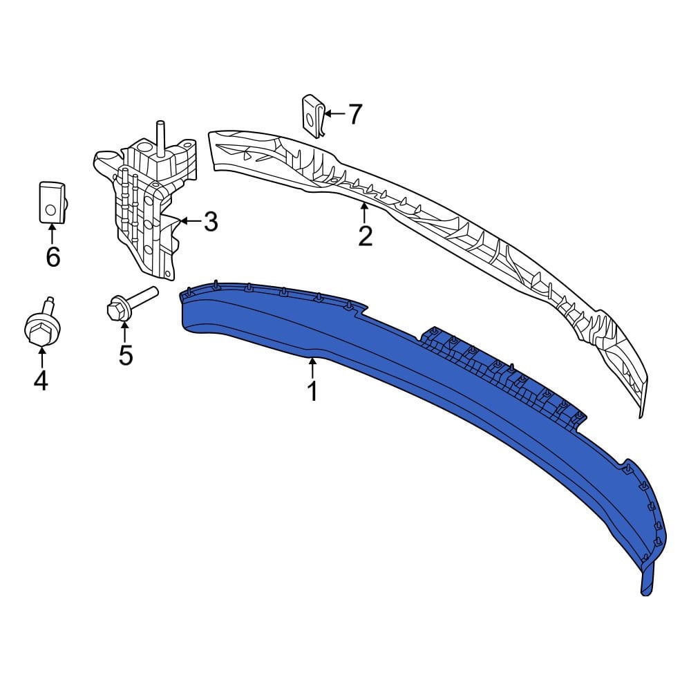 Ford OE ML3Z17626BB - Front Radiator Support Air Deflector