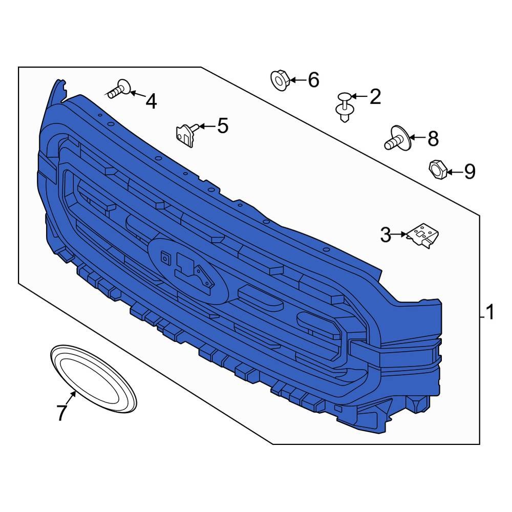 Ford OE ML3Z8200BB - Front Grille