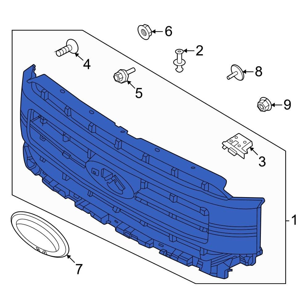 Ford OE ML3Z8200MA - Front Grille
