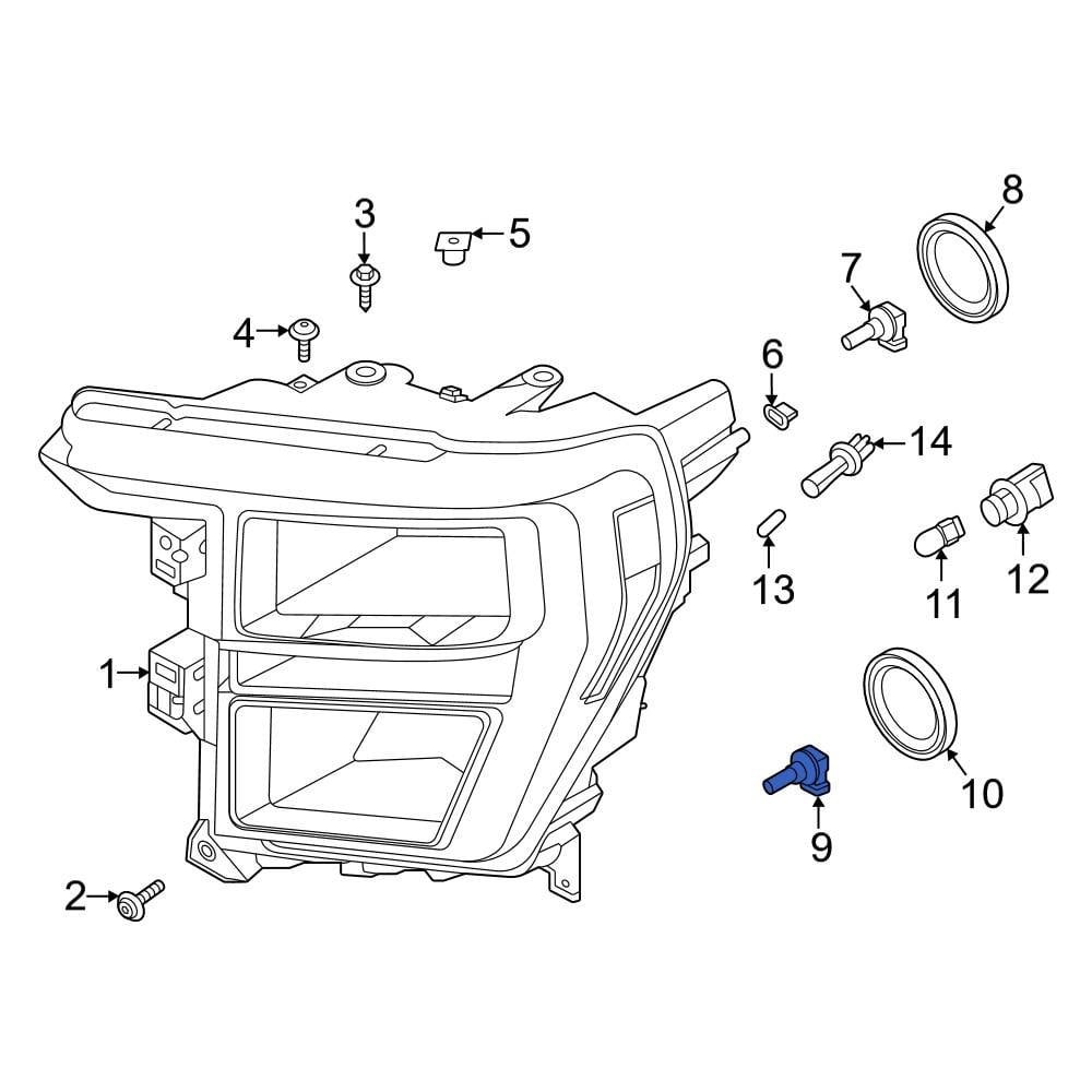 Ford OE BM5Z13N021B - Front Upper Headlight Bulb