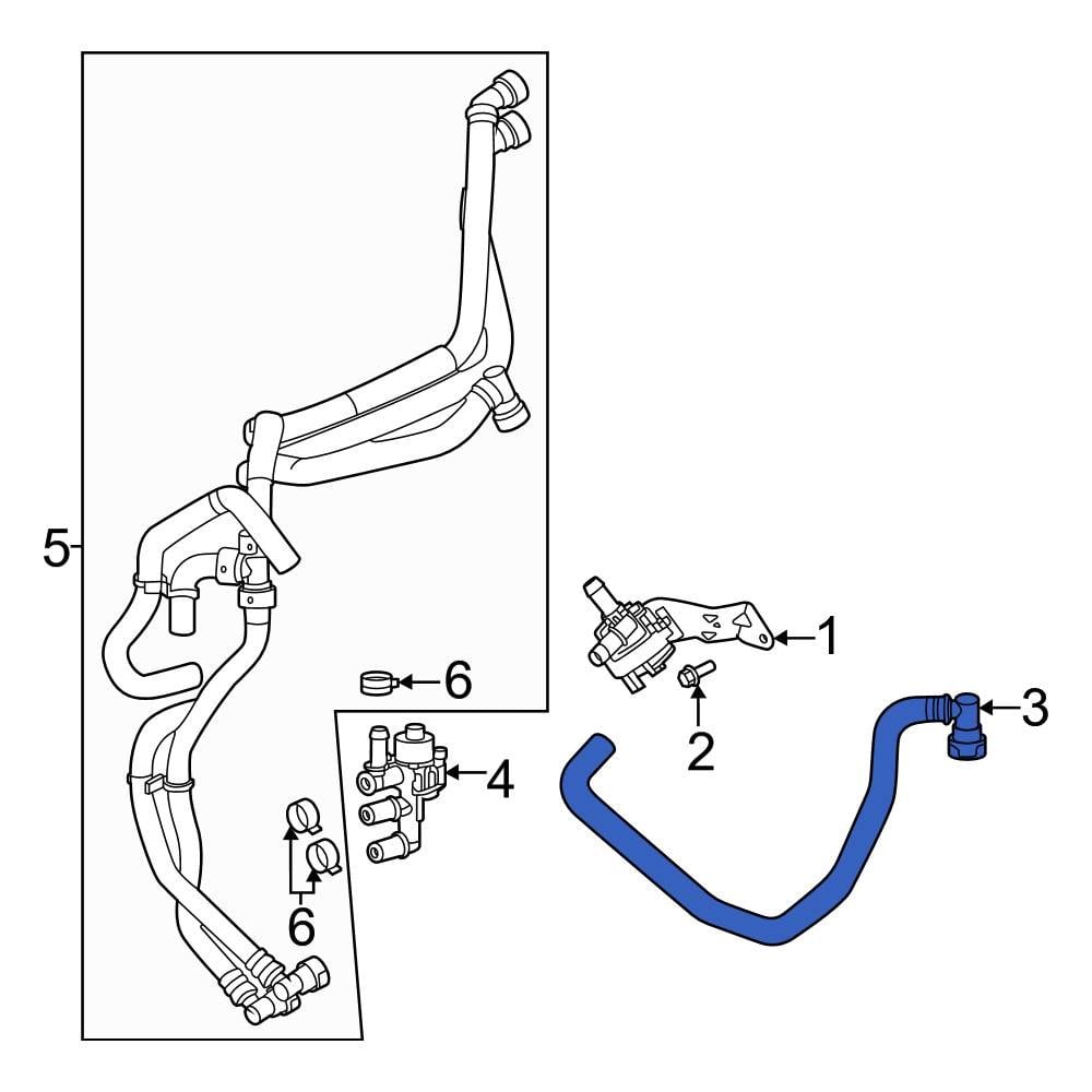 Ford OE NL3Z8260C - Upper Radiator Coolant Hose