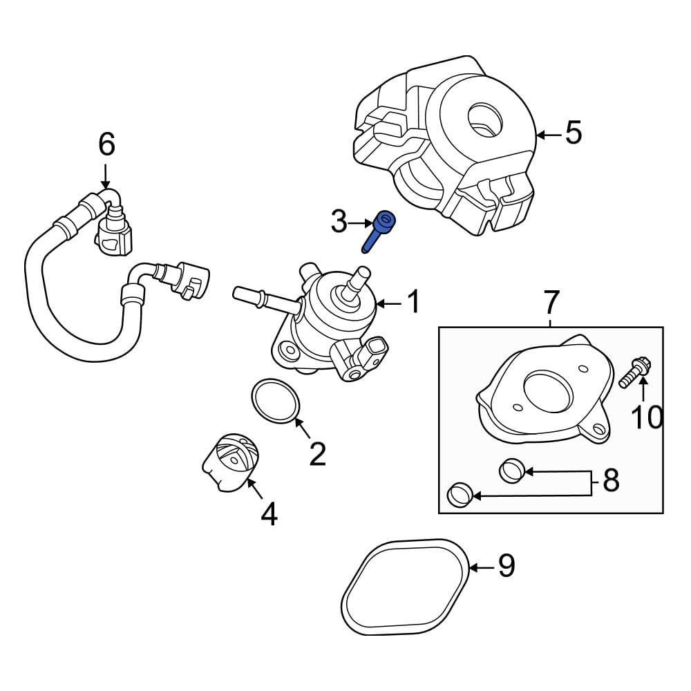 Ford OE W714498S900 - Mechanical Fuel Pump Bolt