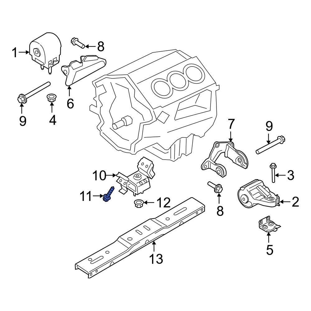 Ford OE W718926S900 - Automatic Transmission Mount Bolt