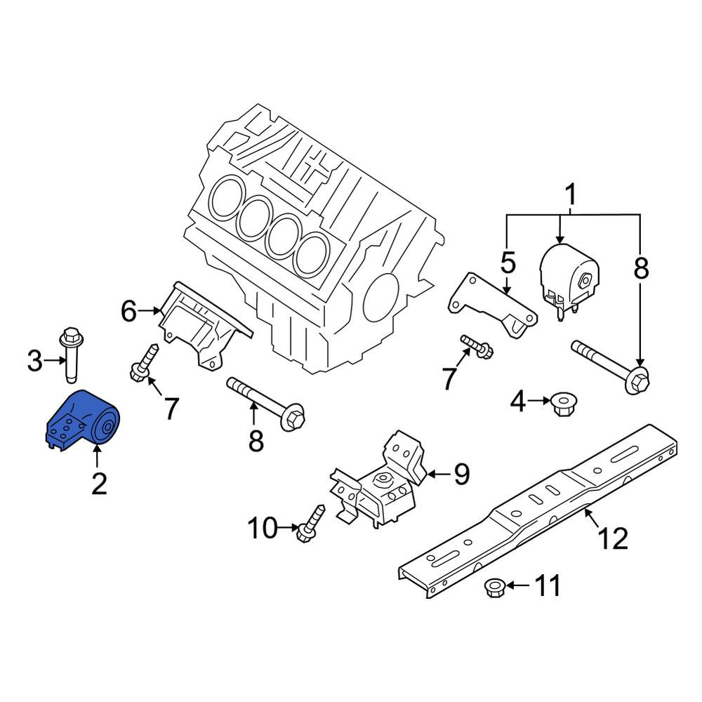 Ford OE ML3Z6038AM - Left Engine Mount
