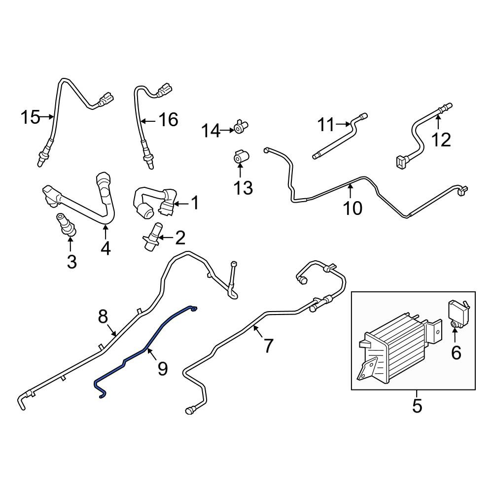 Ford OE FL3Z9C015B - Evaporative Emissions System Lines