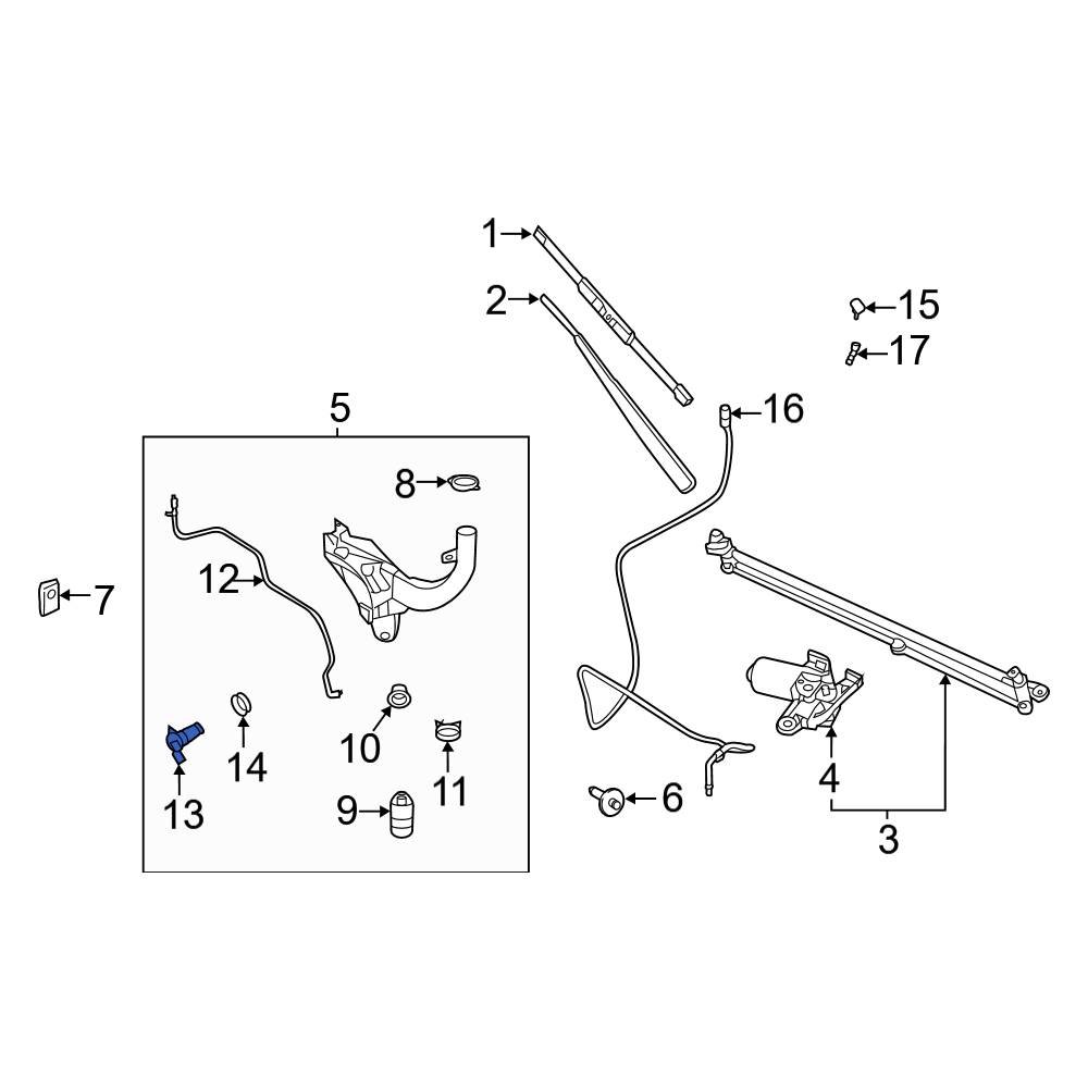 Ford OE JL3Z17B649A - Washer Fluid Level Sensor