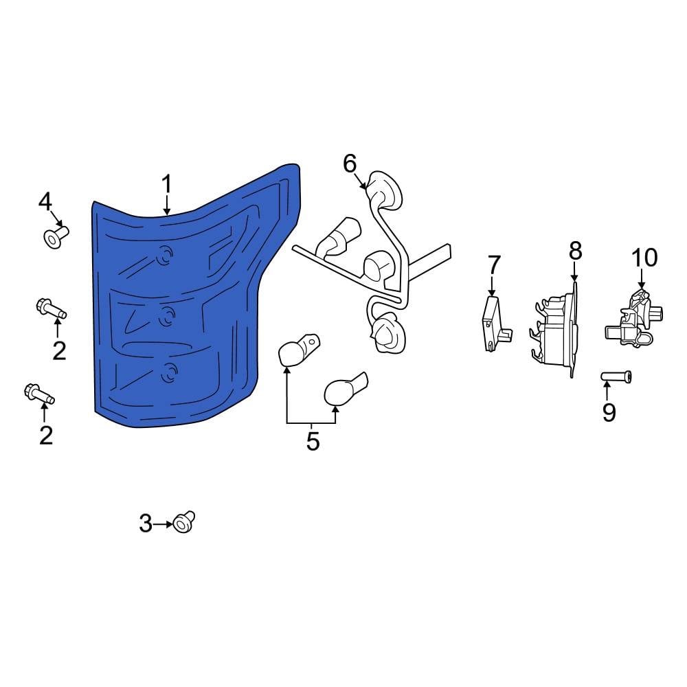 Ford OE NL3Z13404F - Rear Right Tail Light Assembly