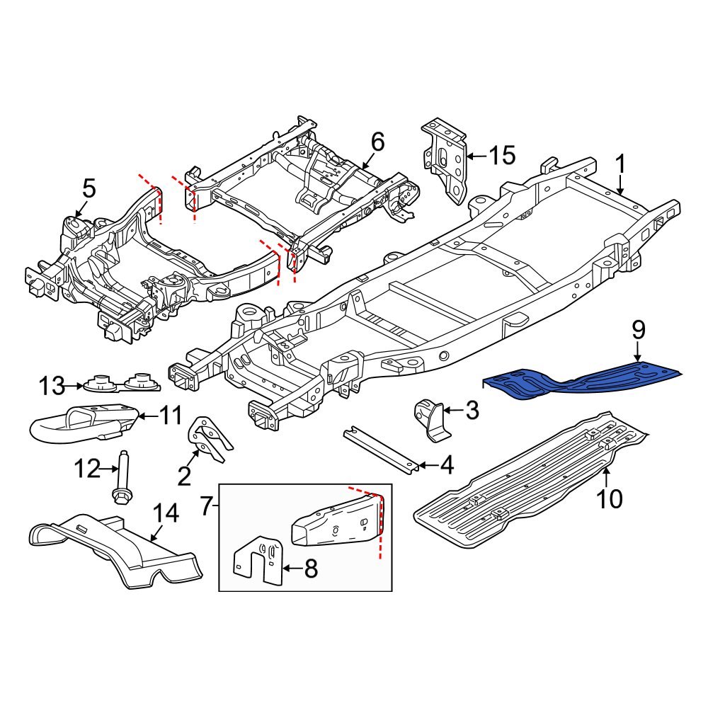 Ford OE FL3Z5D032E - Front Powertrain Skid Plate